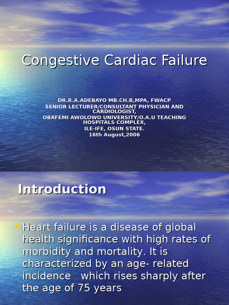 Management of Heart Failure Overview | PDF | Heart Failure | Blood Pressure