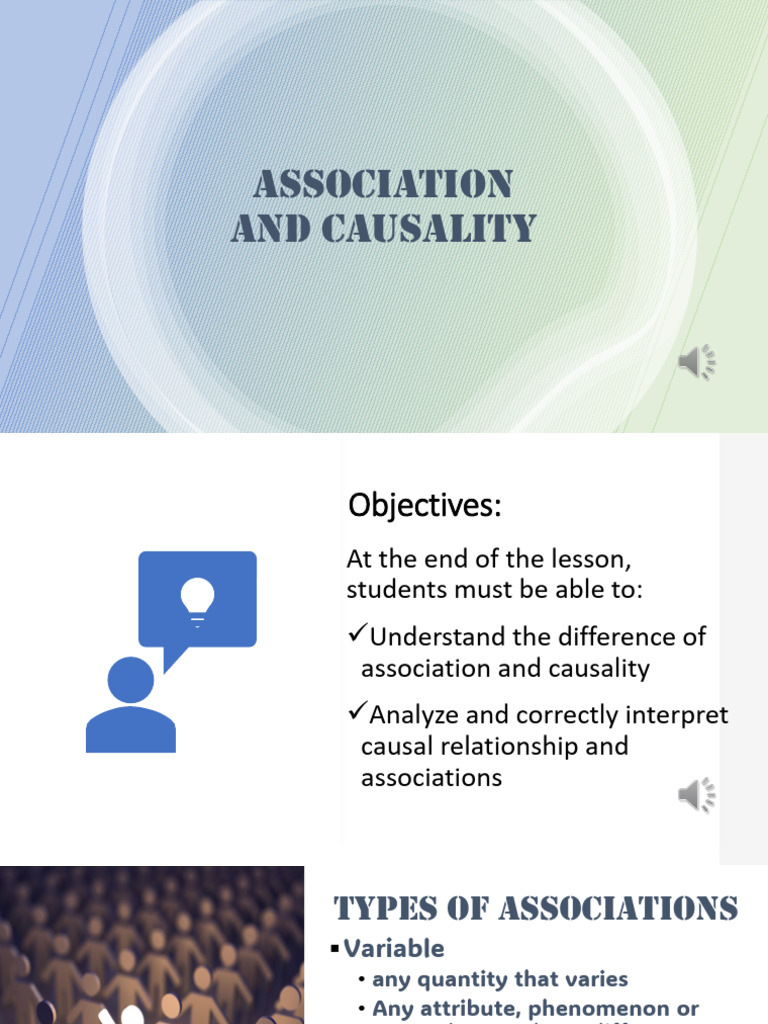 Understanding Association vs. Causality | PDF | Causality | Epidemiology