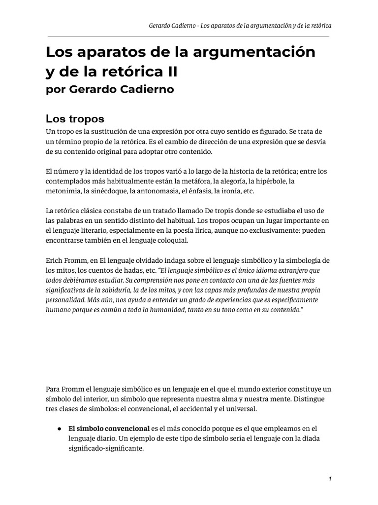 Tropos y figuras en la retórica | PDF | Humor | Ironía