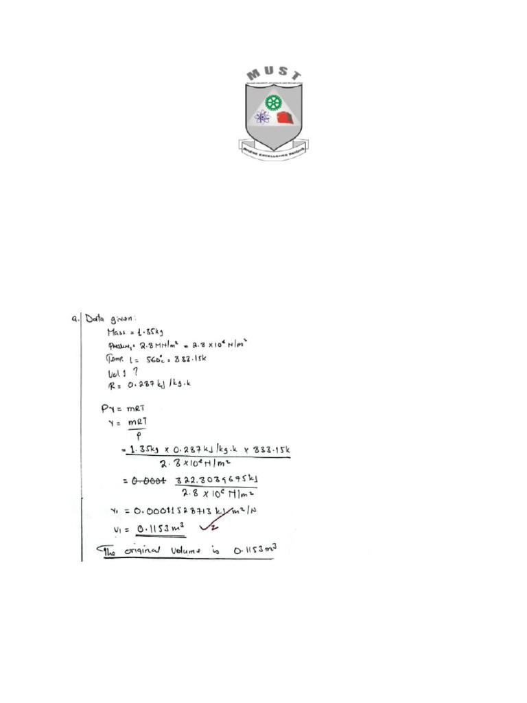 THDY-210 Tutorial 1 Solutions | PDF