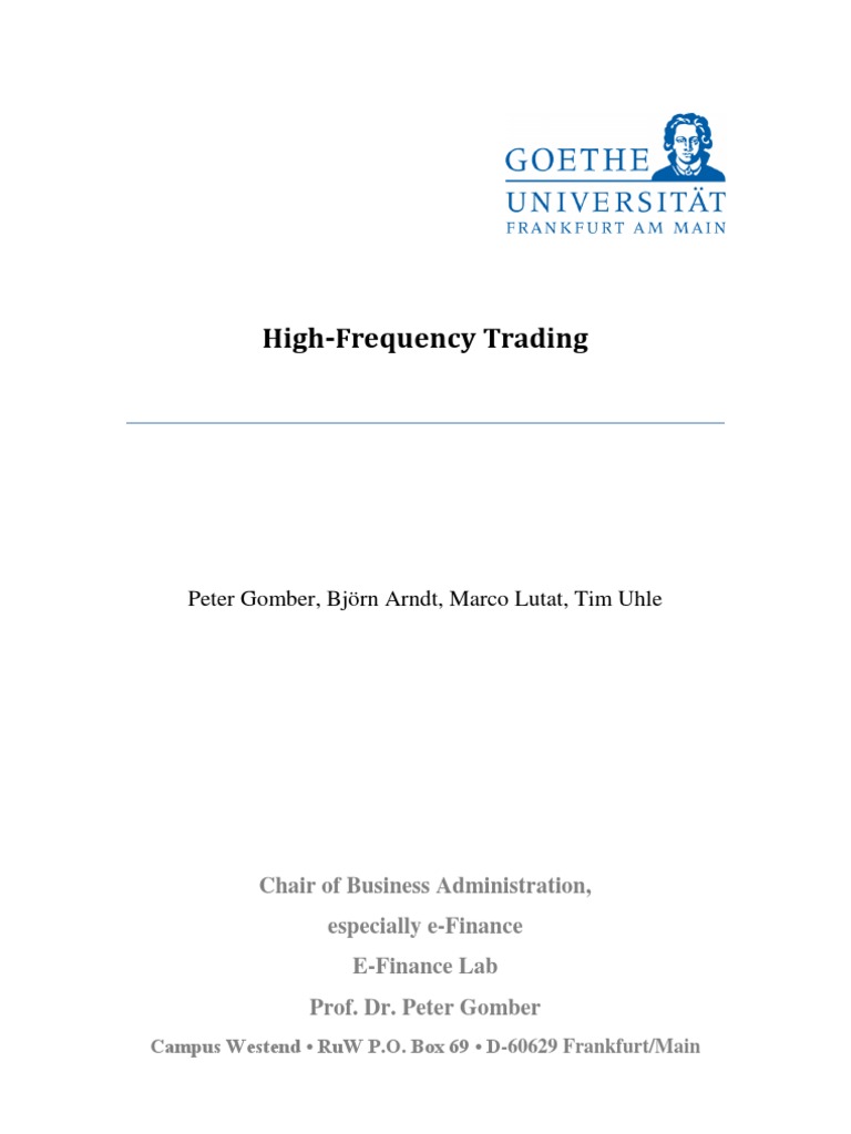 High Frequency Trading | PDF | High Frequency Trading | Algorithmic Trading
