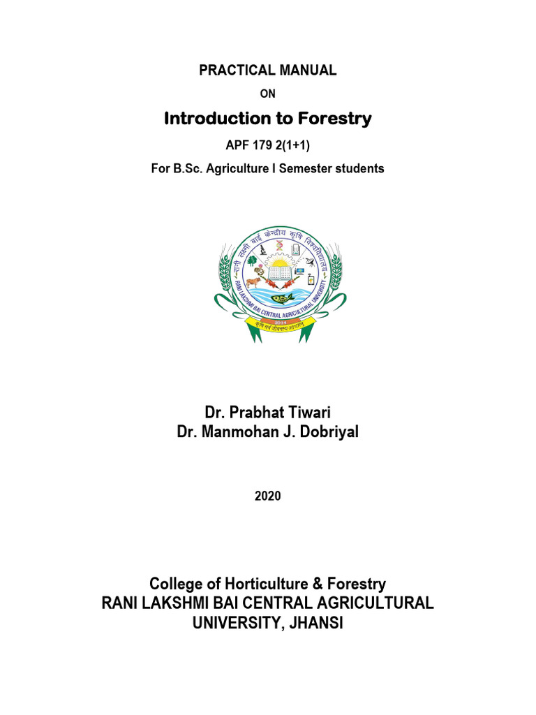 APF 179 Introduction To Forestry | PDF | Trees