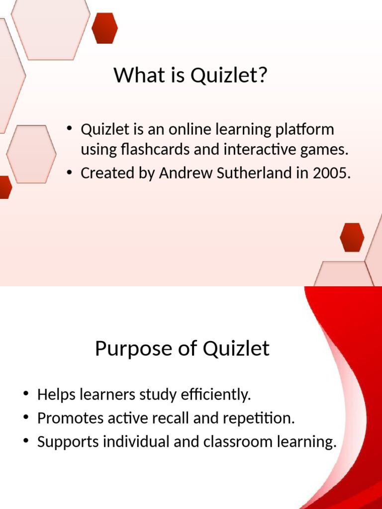 Quizlet Powerpoint | PDF