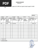 IMO FAL Form 2 - Cargo Declaration | PDF