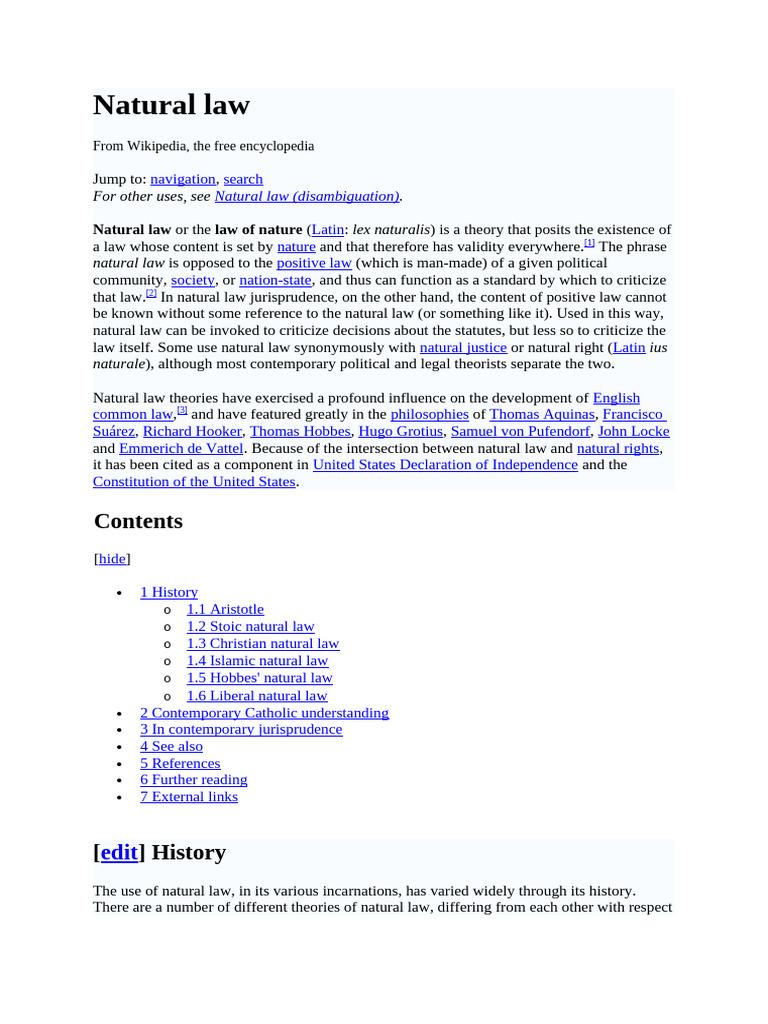 Natural Law | PDF | Natural Law | Jurisprudence