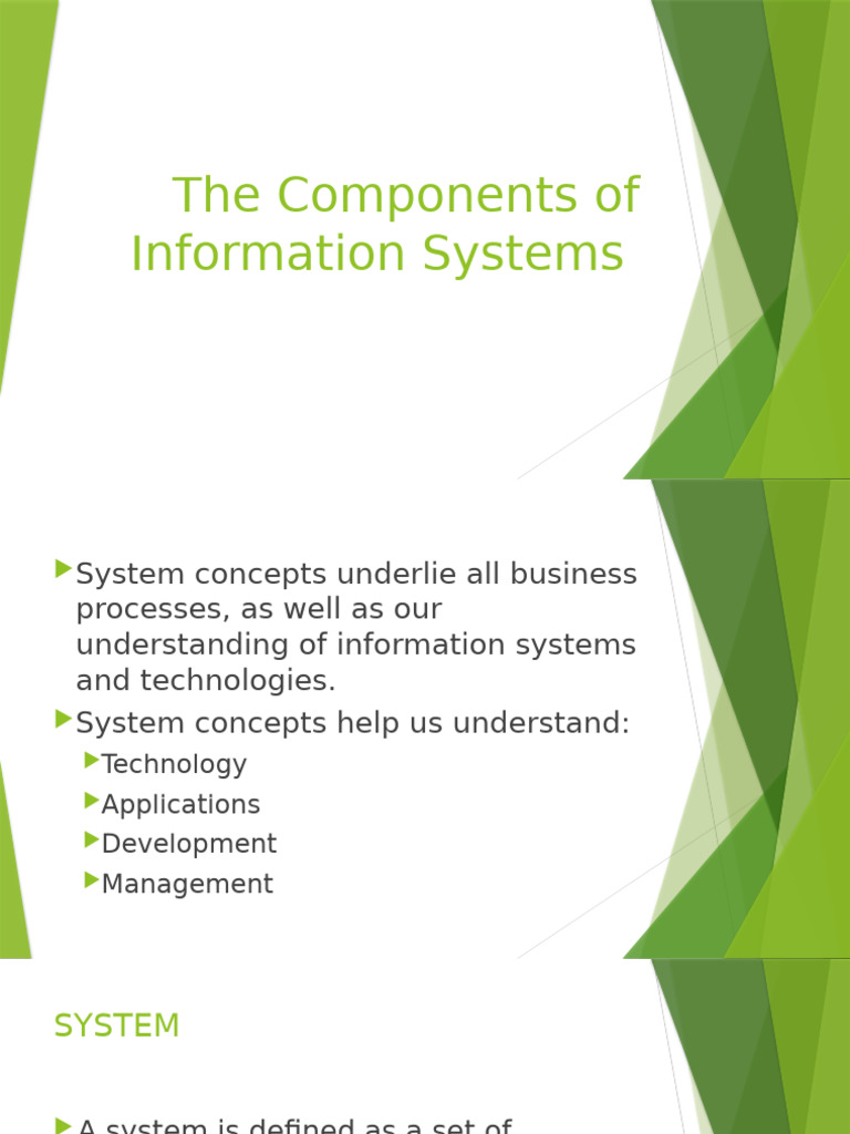 Key Components of Information Systems | PDF | System | Thermostat