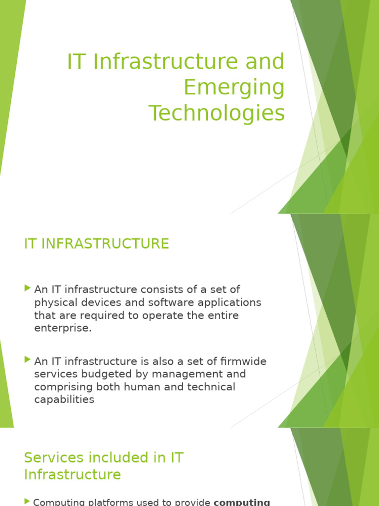 004_ISB_IT Infrastructure and Emerging Technologies | PDF | Computing ...