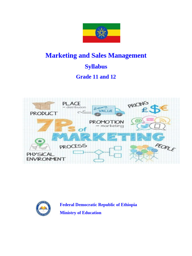 Grade 11 and 12 Marketing and Sales Management Syllabus 3 Sep 24 | PDF ...