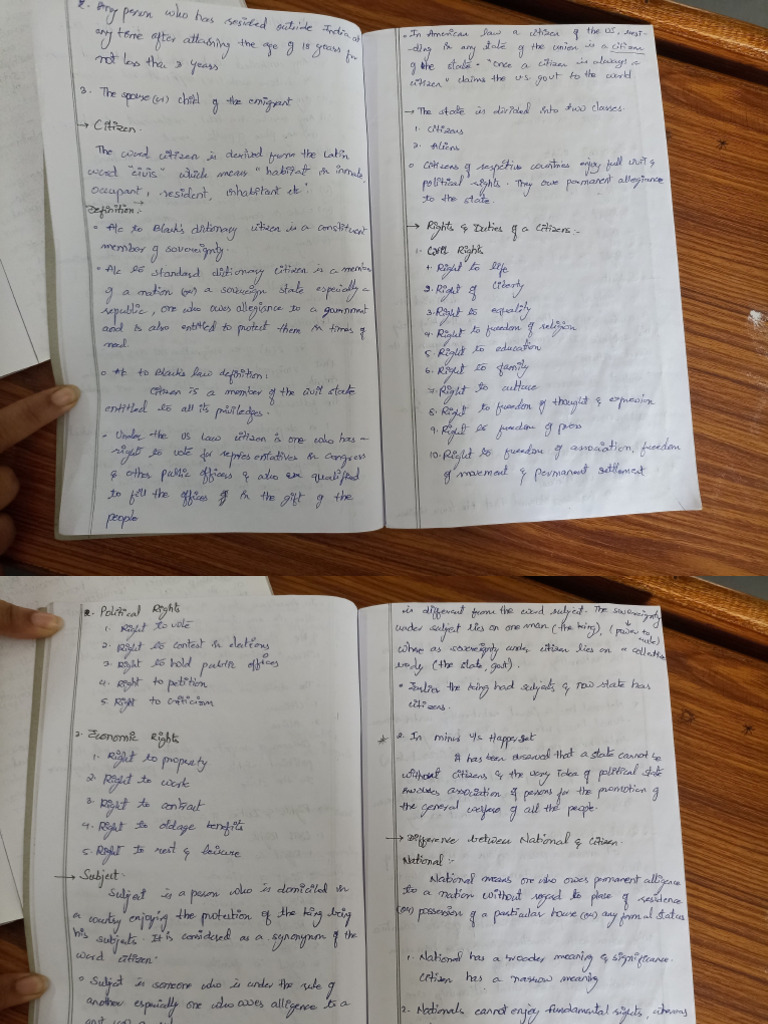 Citizenship Notes PDF 2 | PDF