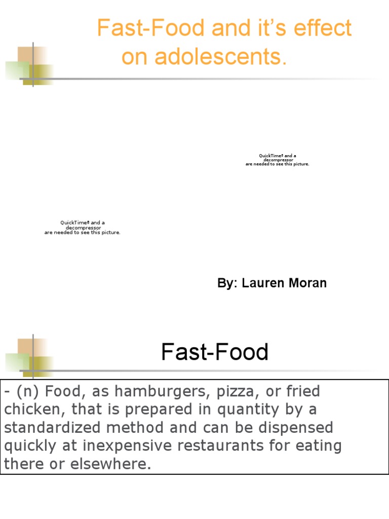 Fast Food's Impact on Adolescent Health | PDF | Fast Food | Convenience ...