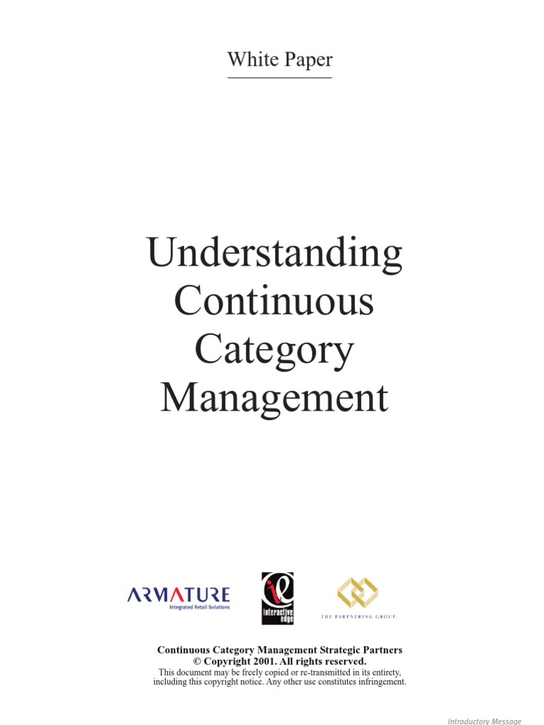 Continuous Category Management | PDF | Retail | Strategic Management
