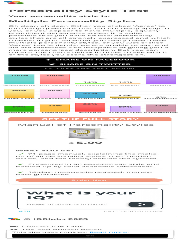 Personality Style Test | PDF