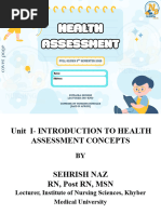 Comprehensive Health Assessment Guide | PDF | Nursing | Medical Diagnosis