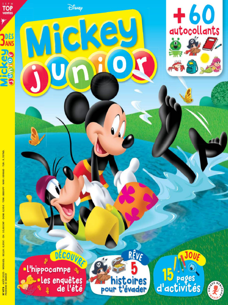 Mickey Junior Août 2025 | PDF