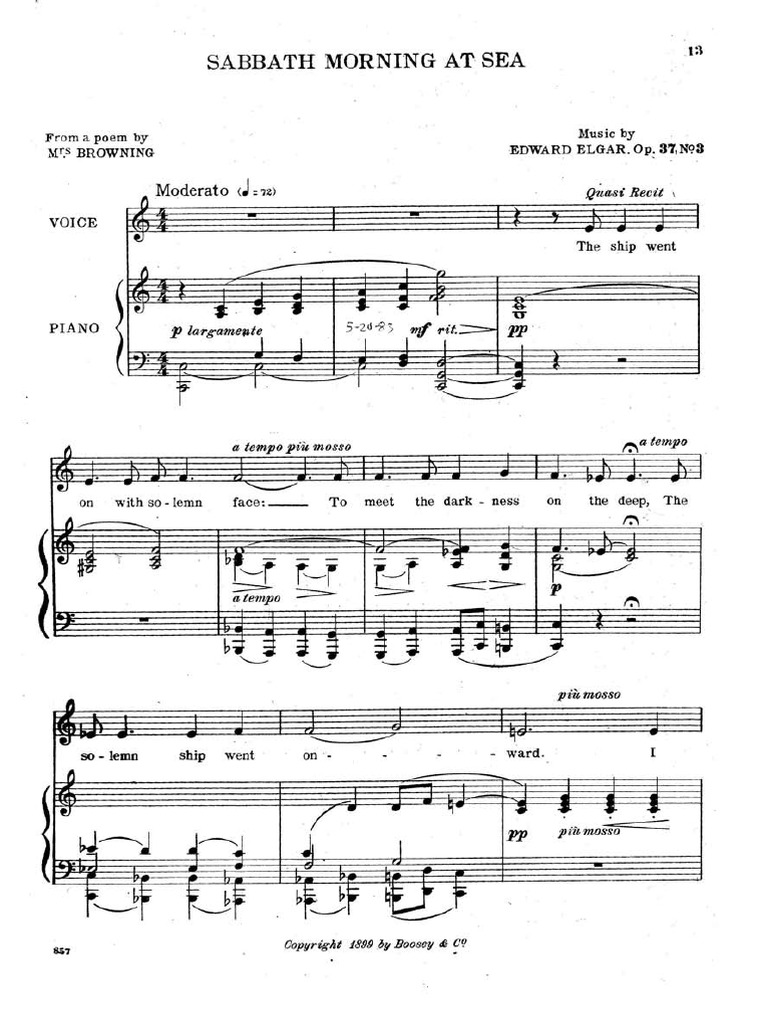 Sabbath Morning at Sea | PDF