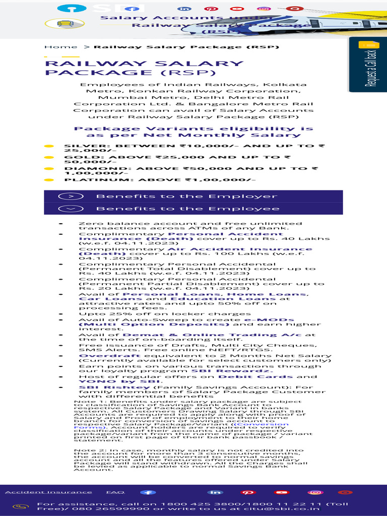 Railway Salary Package Benefits Guide | PDF | Banks | Overdraft
