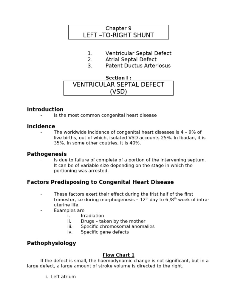 Left-to-Right Shunt | PDF | Congenital Heart Defect | Ventricle (Heart)