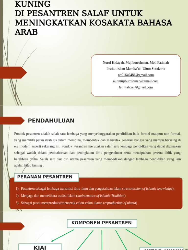 Revisi Strategi Pembelajaran Kitab Kuning | PDF