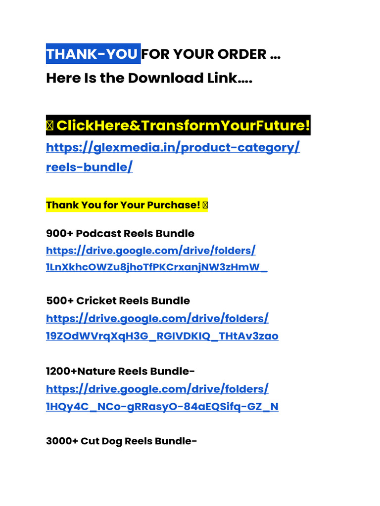 878762619 2-0-30k All in One Viral Reels Bundle | PDF