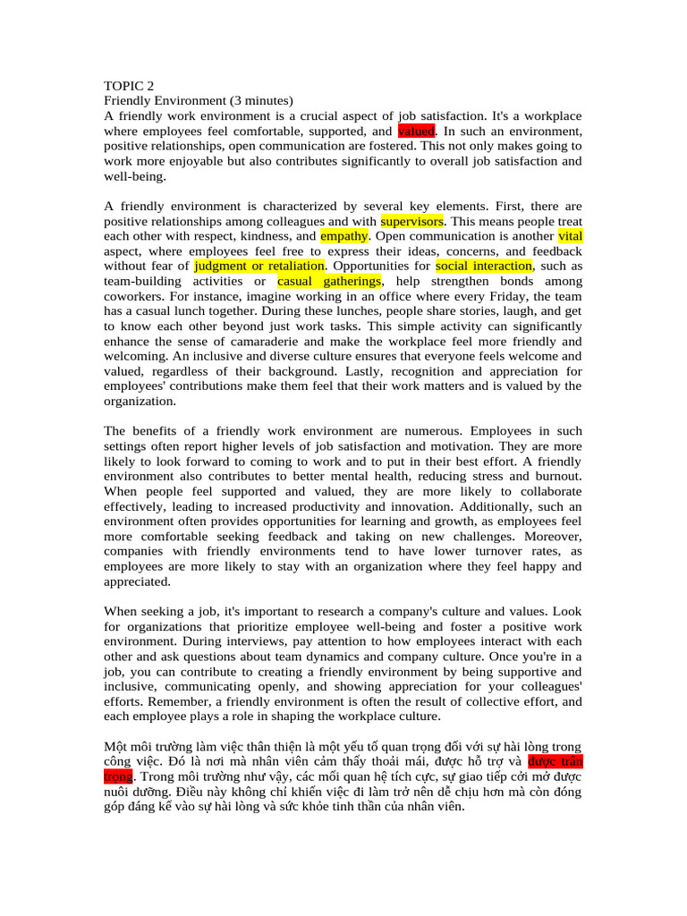 Final Speaking 3 | PDF