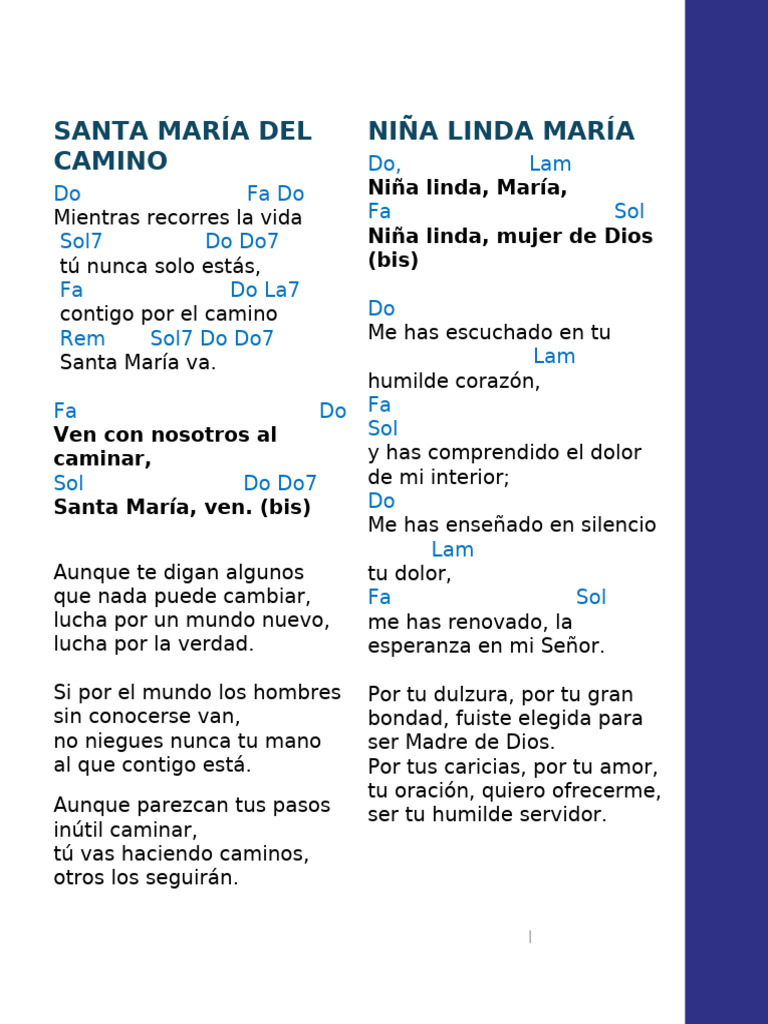 Cantos Marianos para la Devoción | PDF | María, madre de Jesús | Oración