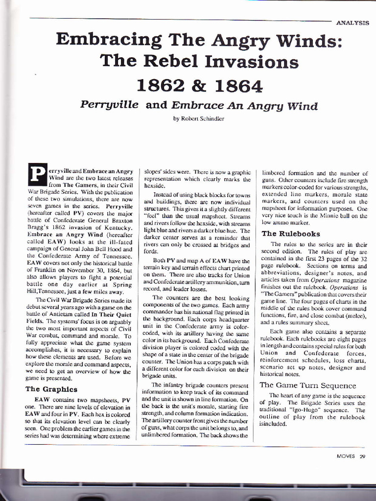 Moves 76 Embrace An Angry Wind Et Perryville | PDF | Military ...