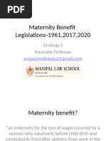 Maternity Protection Act Overview | PDF | Employment | Parental Leave