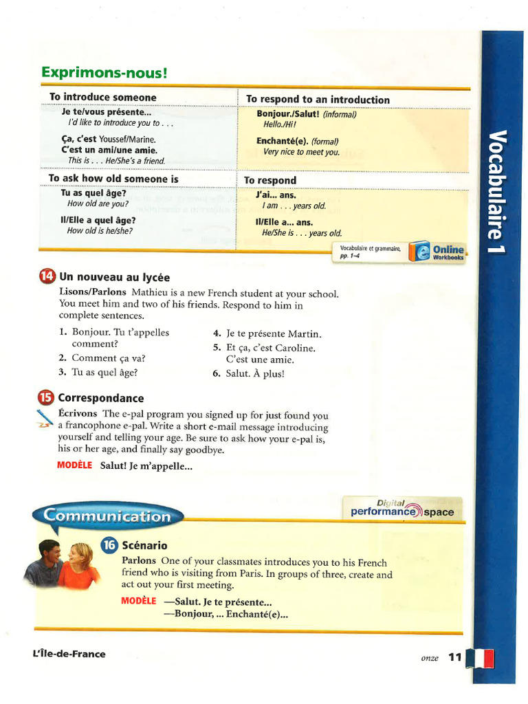 French 1A Pages 31 | PDF