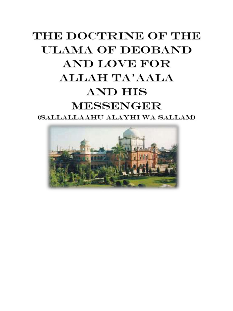 Love For Allah Ta'Aala and His Messenger | PDF | Abrahamic Religions