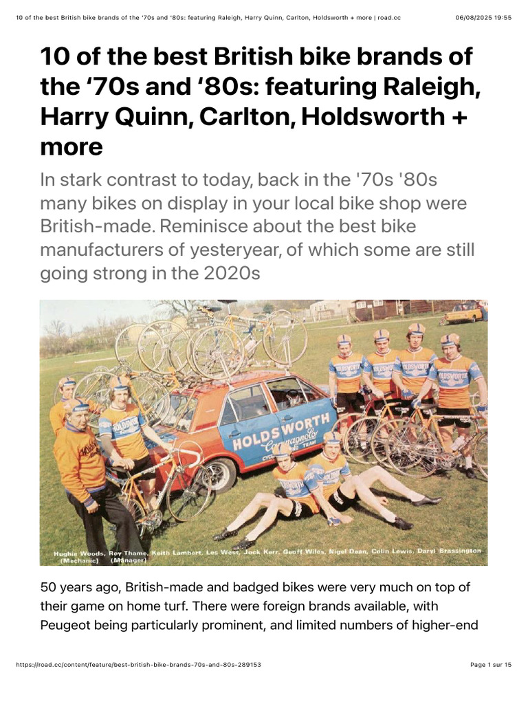 Top British Bike Brands of the '70s & '80s | PDF