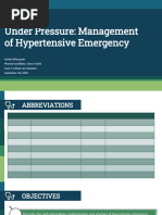Hypertensive Urgency Management Guidelines | PDF | Hypertension | Blood ...