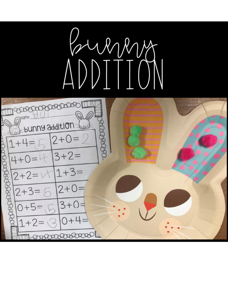 Bunny Addition Recording Sheets | PDF