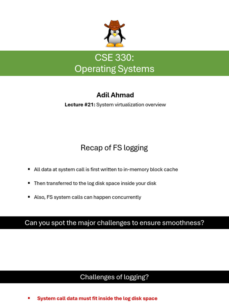 #21 (System Virtualization Overview) | PDF | Virtual Machine | Operating System