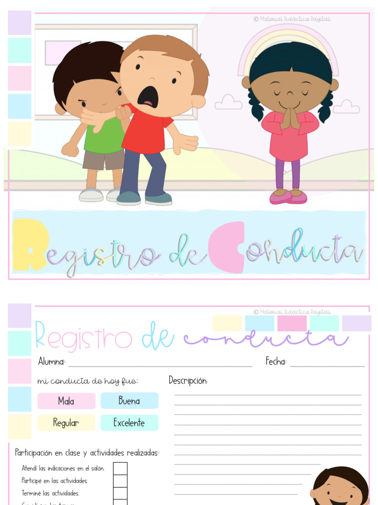 Registro de Conducta Escolar | PDF | Derechos de autor