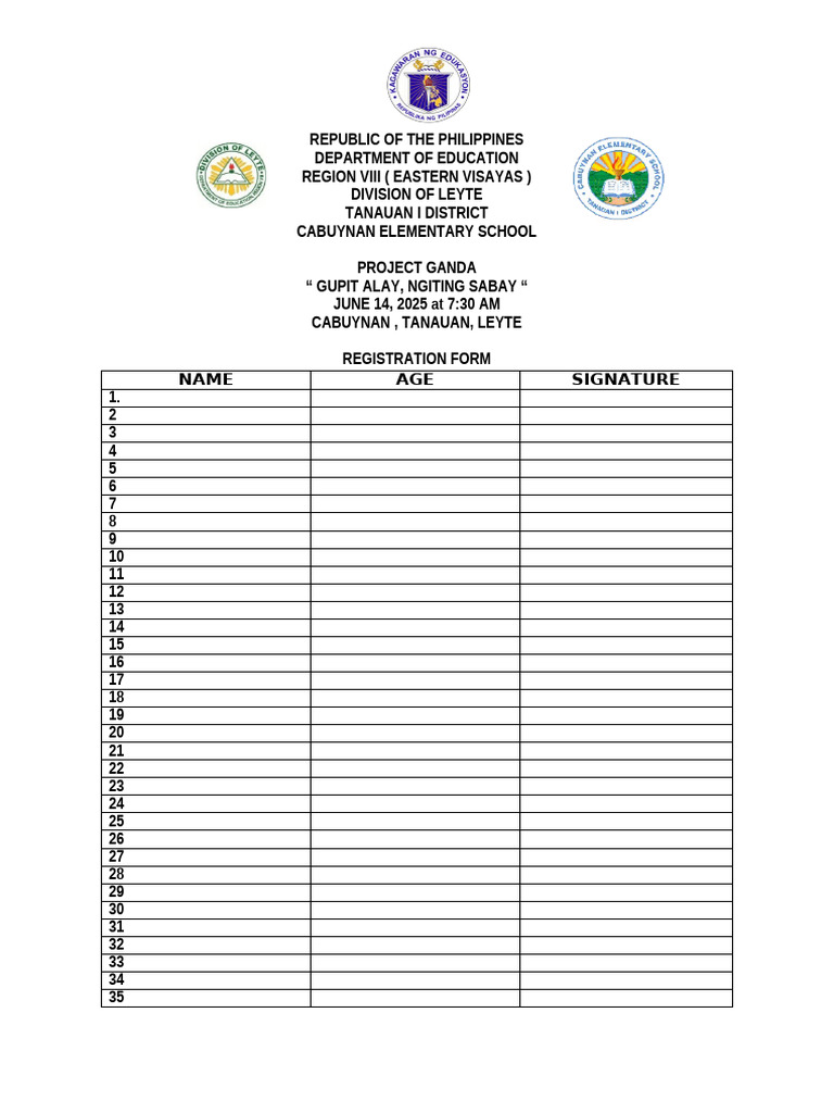 KK Assembly Attendance Sheet | PDF
