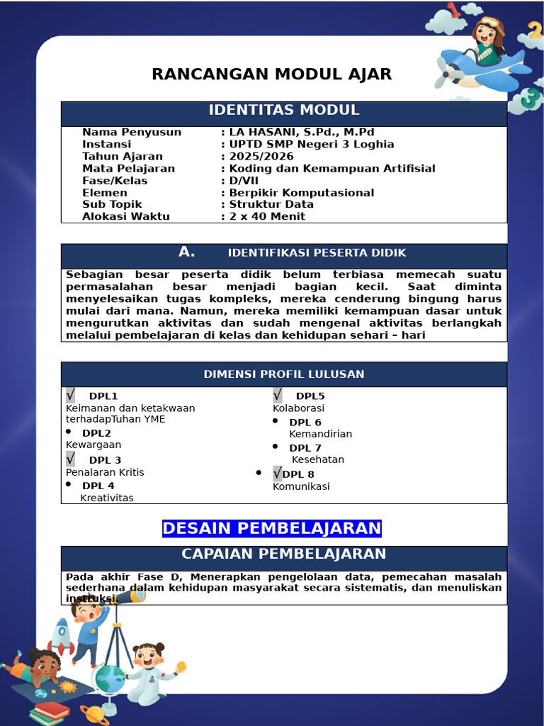 Modul Ajar Koding: Struktur Data VII | PDF