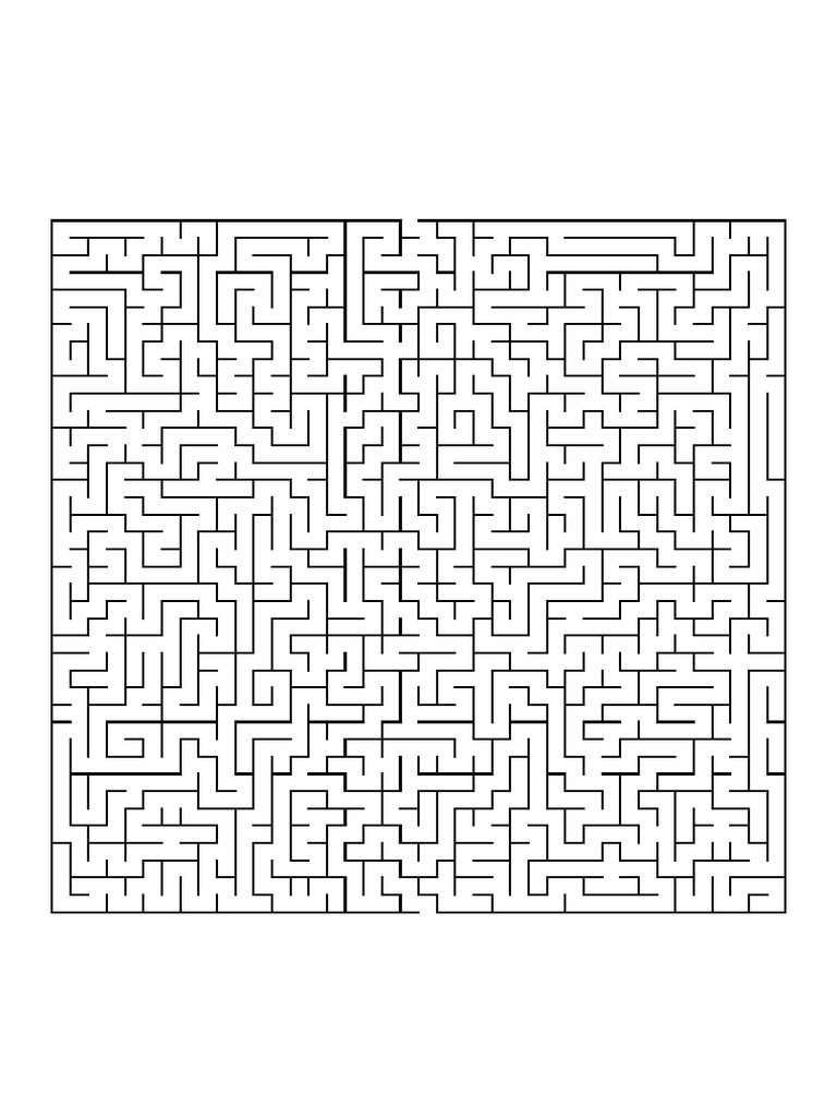 40 by 40 Orthogonal Maze | PDF