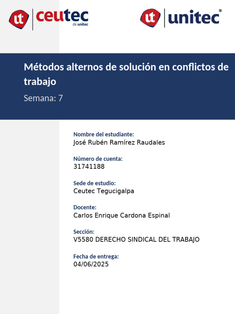 Ramírez - J - S-7 - Métodos Alternos de Solución en Conflictos de ...