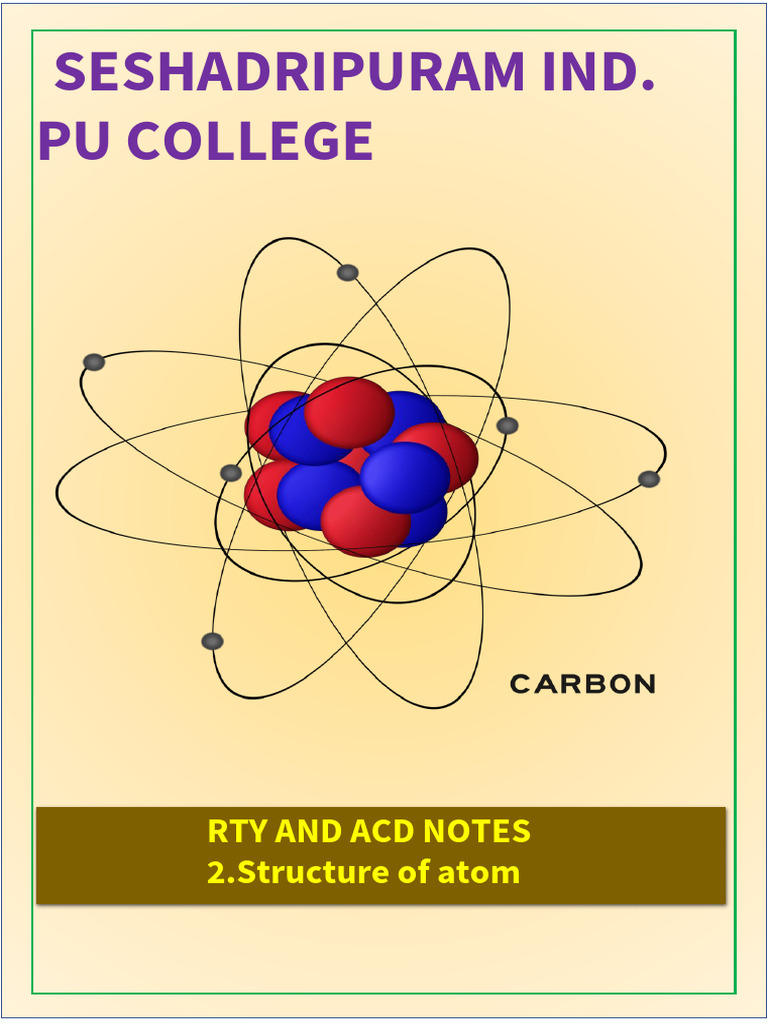 2.structure of Atom-Smart Booklet | PDF | Photoelectric Effect | Atoms
