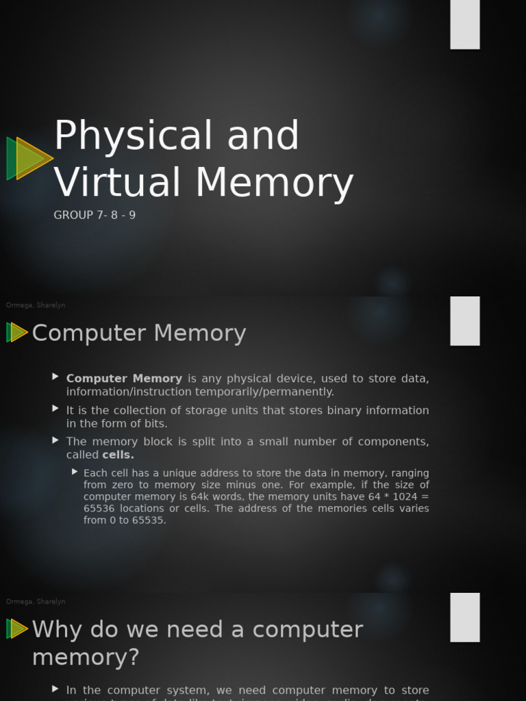 Physical and Virtual Memory | PDF | Random Access Memory | Computer Data Storage