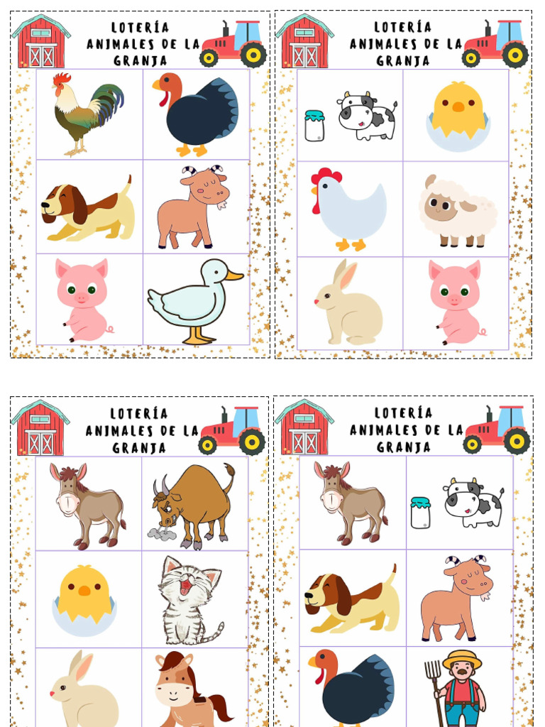Juego Bingo Granja | PDF