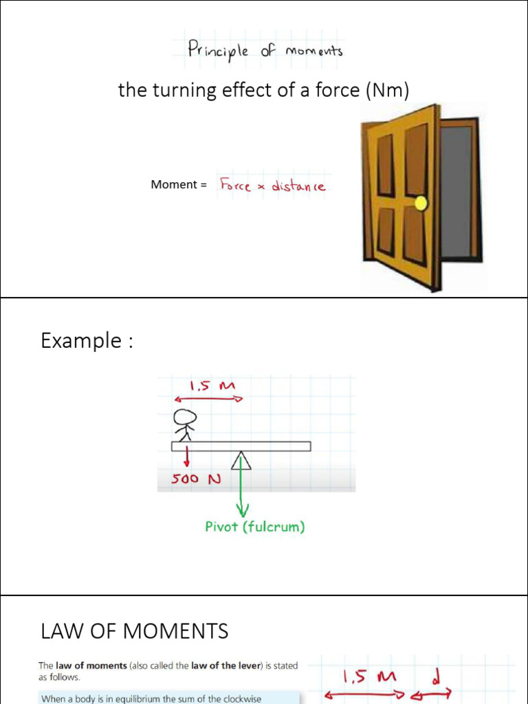 physic IGCSE Moment of force pg 39-42 | PDF