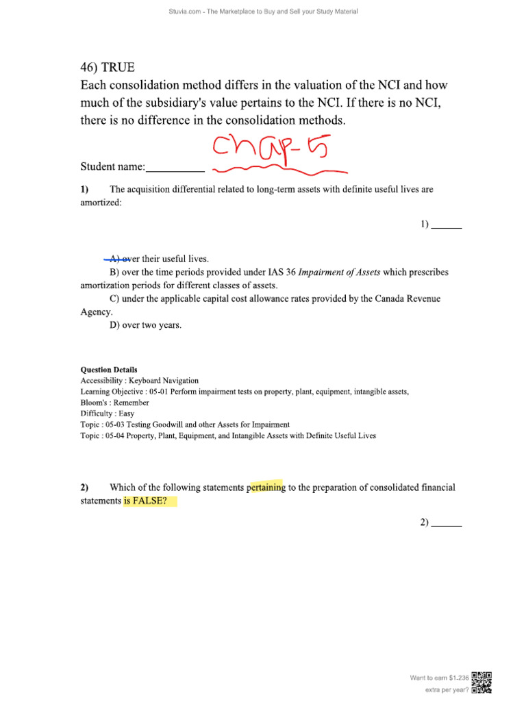 Understanding Acquisition Differential and NCI | PDF