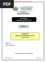 GP Grade 12 - Data Handling Task - English | PDF | Tourism | South Africa