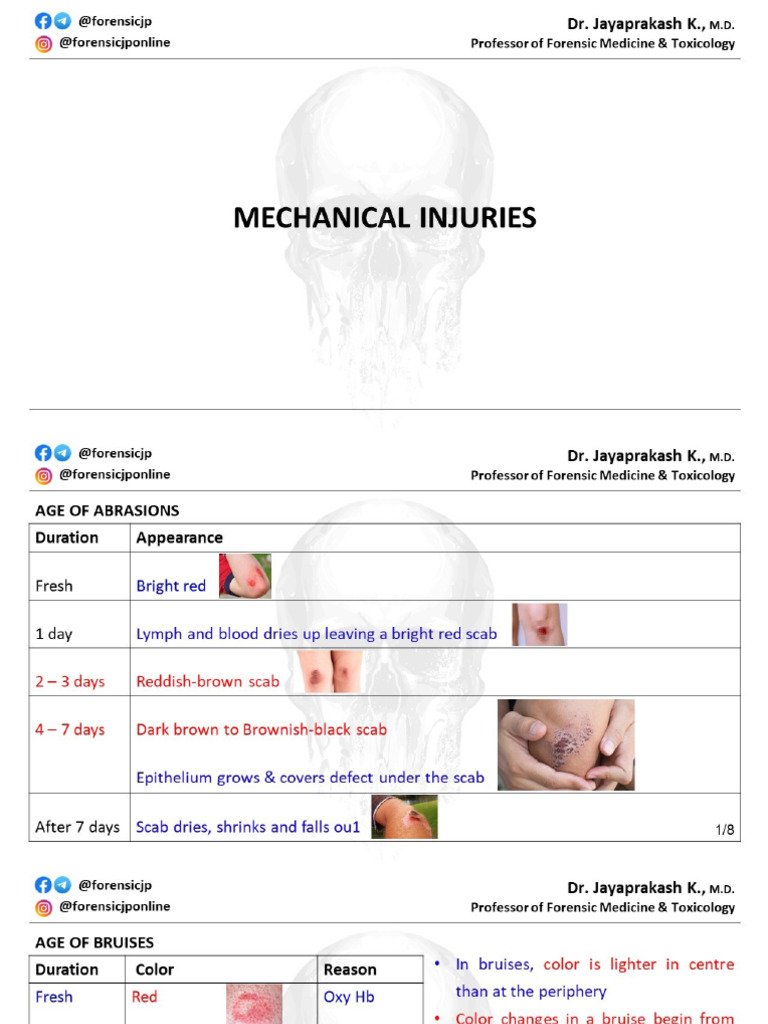 7. Mechanical Injuries | PDF