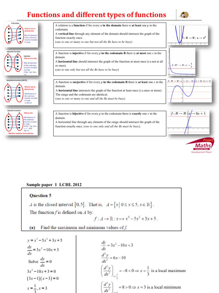 Types of Functions Explained | PDF