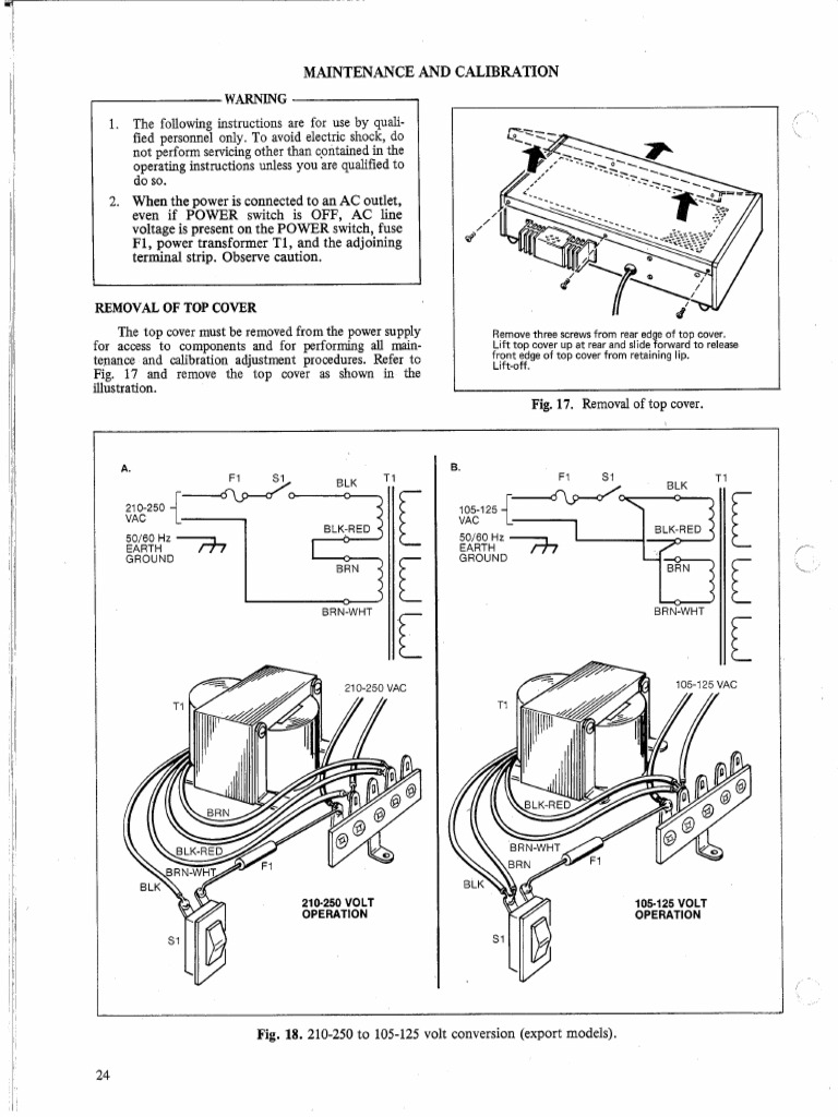 BK Precision 1650 Power Supply Calibration Instructions | PDF
