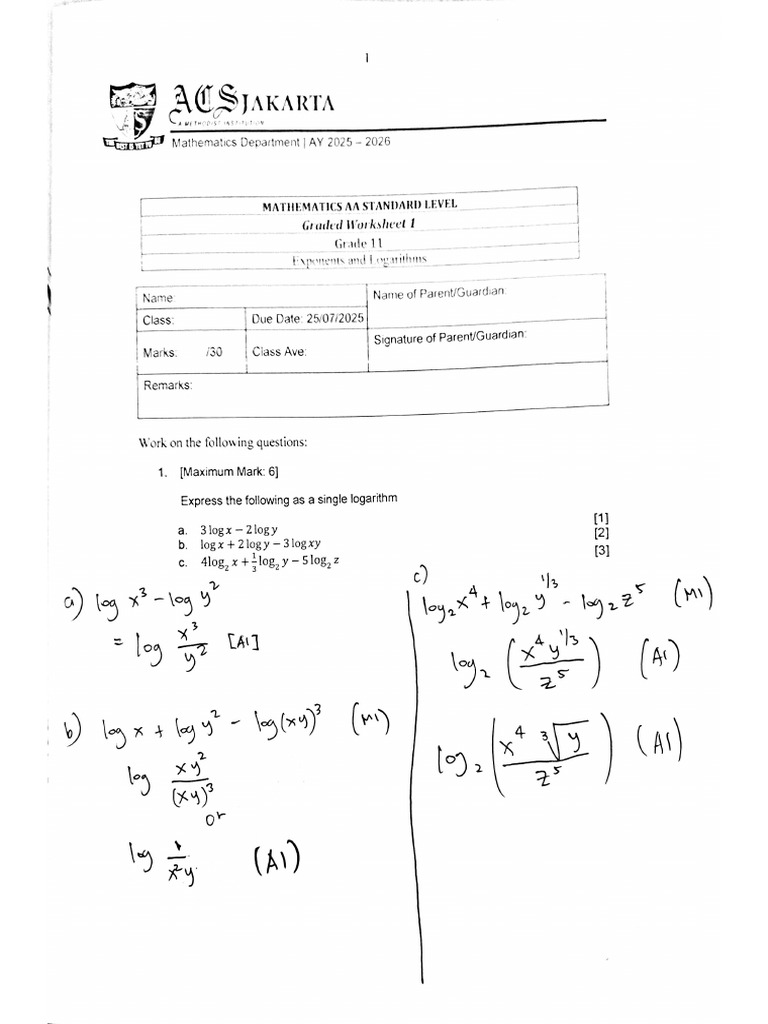 Graded Worksheet Solution | PDF