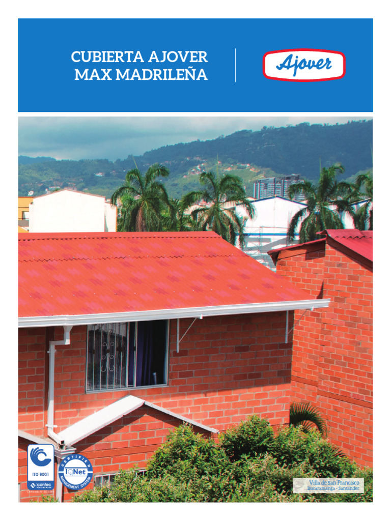 Cubierta Ajover MAX Madrileña: Ventajas y Medidas | PDF | Acero