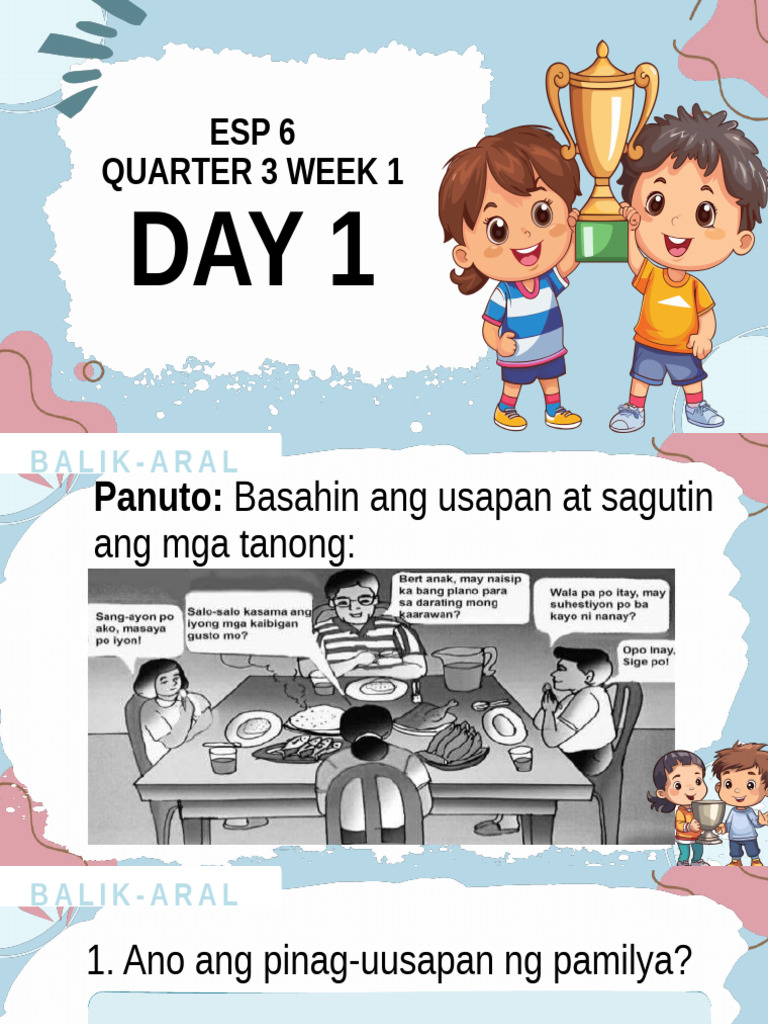 Q3 - Esp - PPT - Week 1 | PDF
